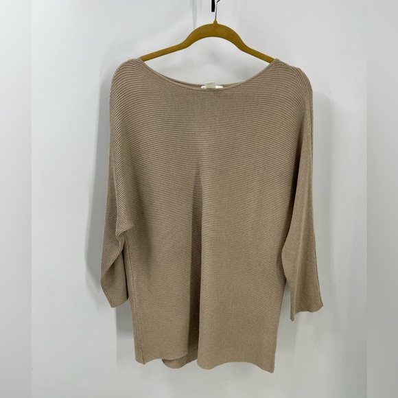 H&M | Sweaters | Hm Basic Wool Blend Ribbed 34 Dolman Sleeve Tunic ...